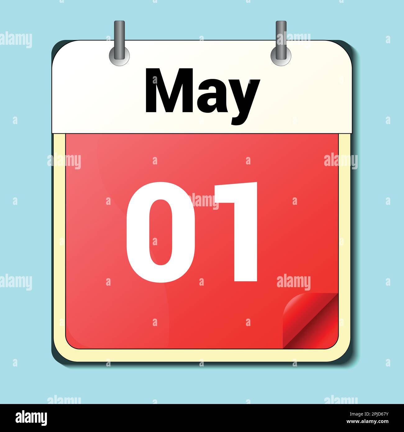 day on the calendar, vector image format, May 01 Stock Vector Image ...