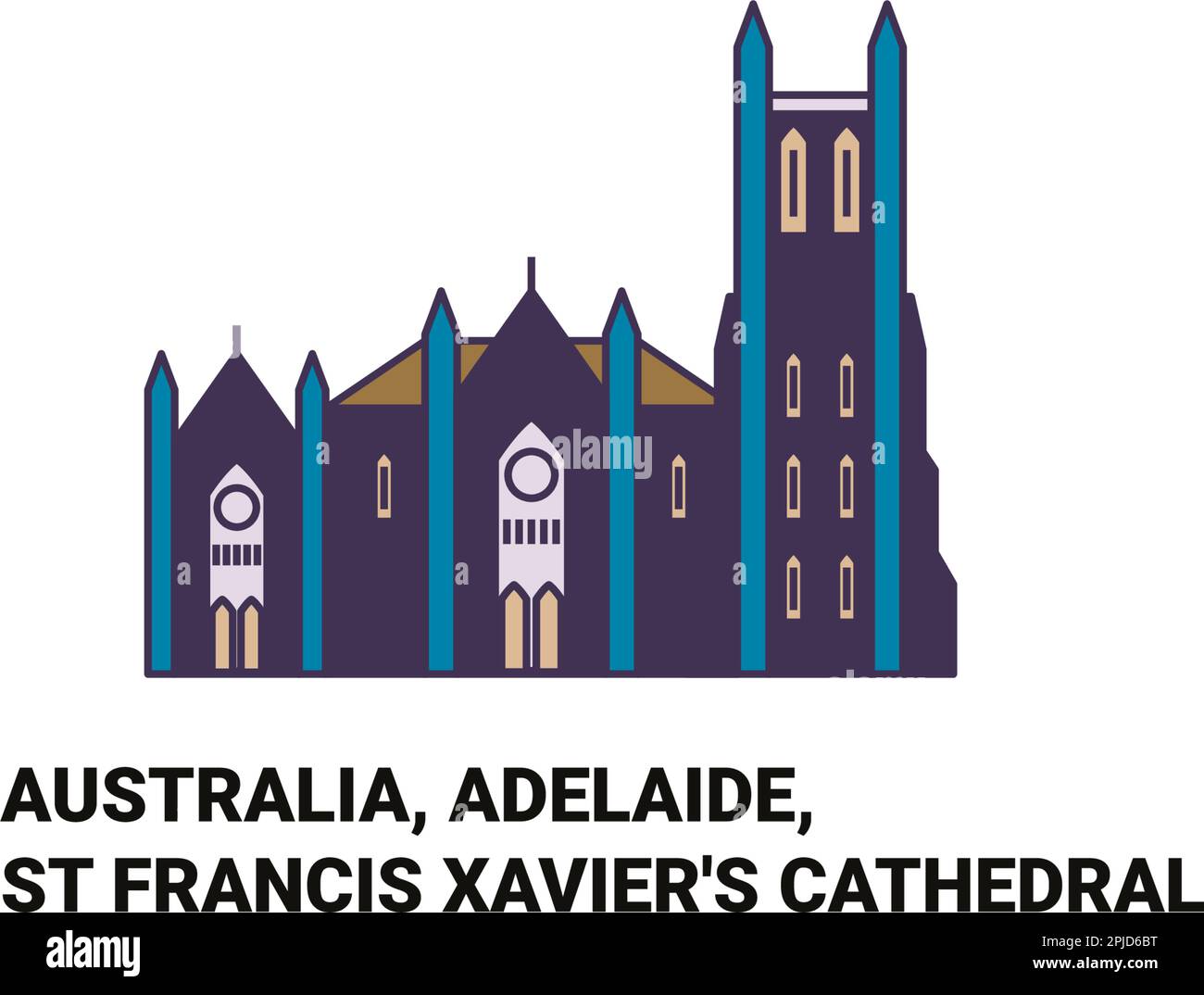 Australia, Adelaide, St Francis Xavier's Cathedral travel landmark ...
