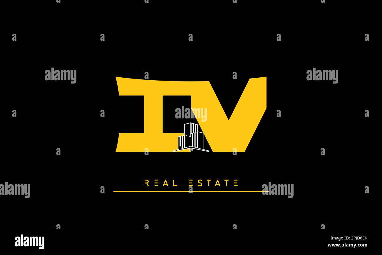 Iv real estate logo hi-res stock photography and images - Alamy