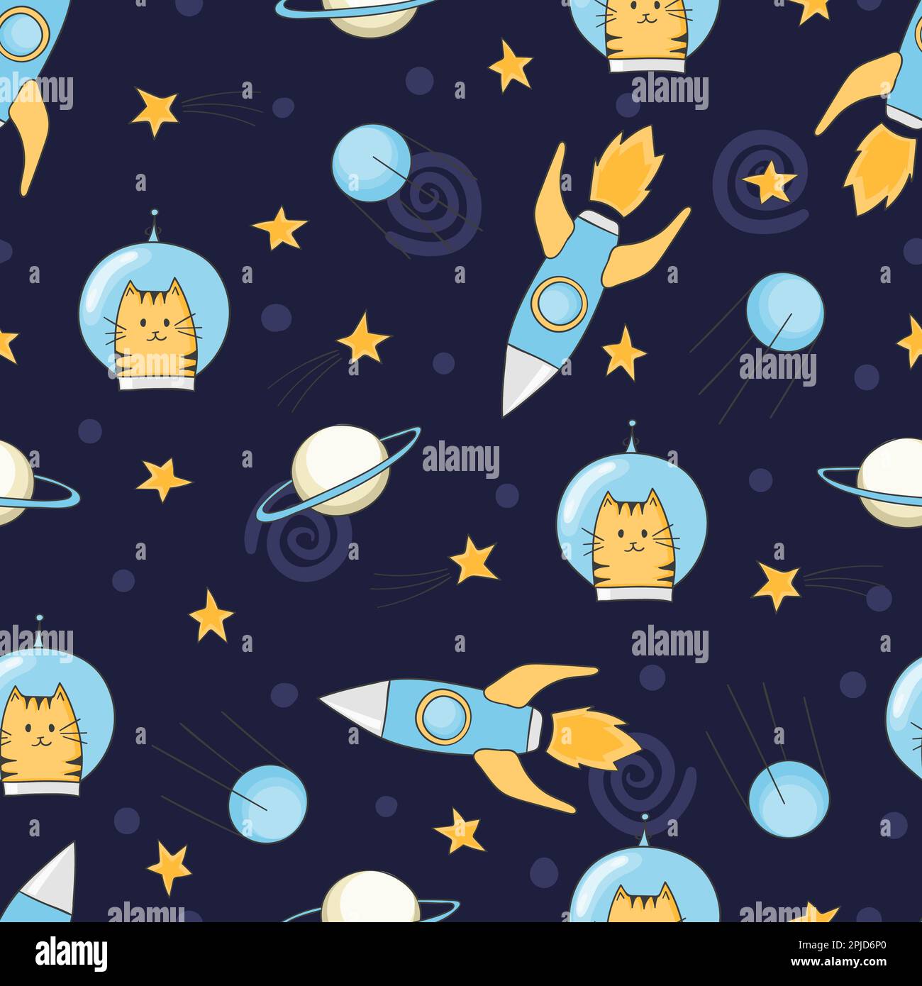 Space cats vector vectors hi-res stock photography and images - Alamy