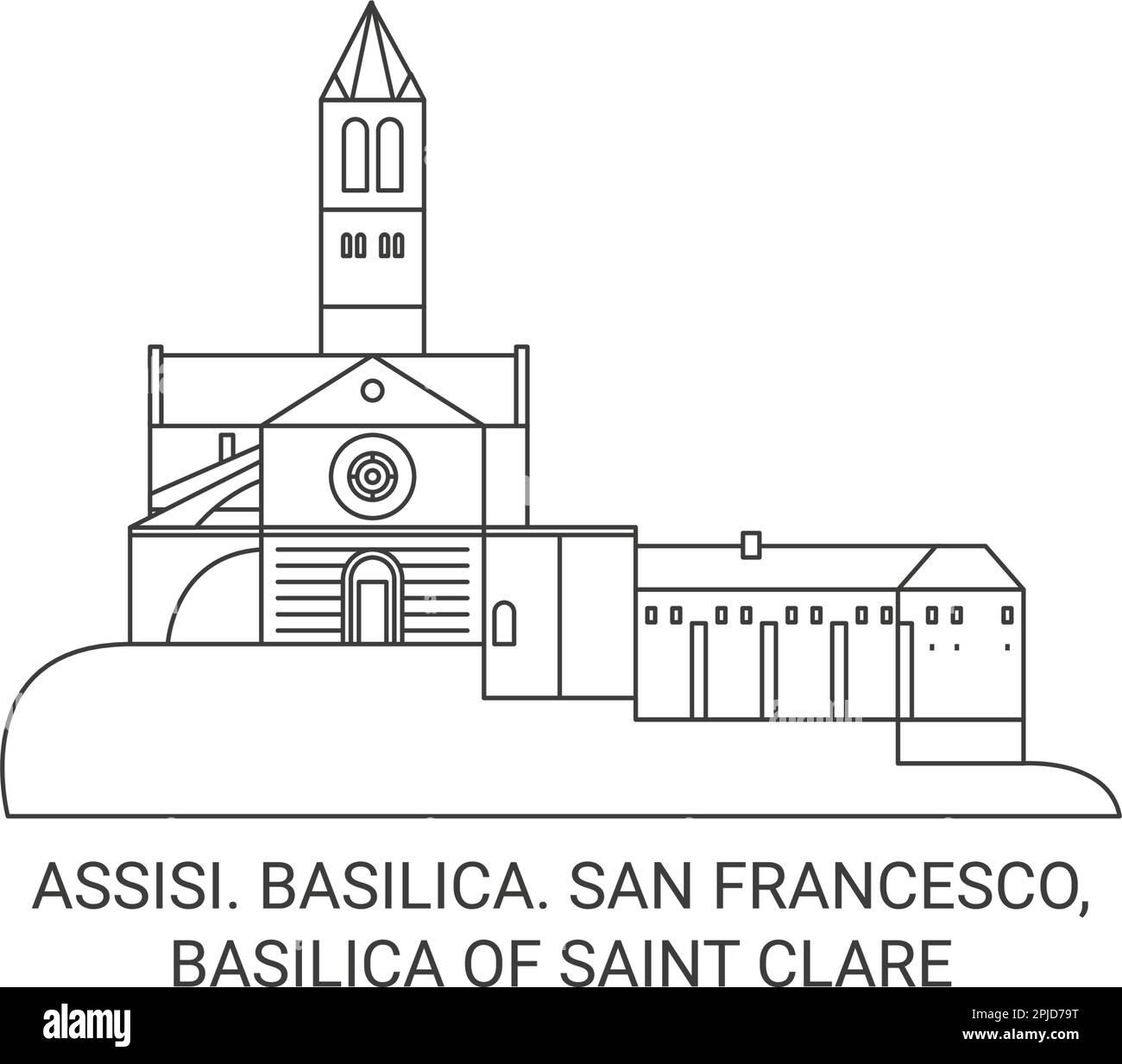 Italy, Basilica. San Francesco, Basilica Of Saint Clare travel landmark ...