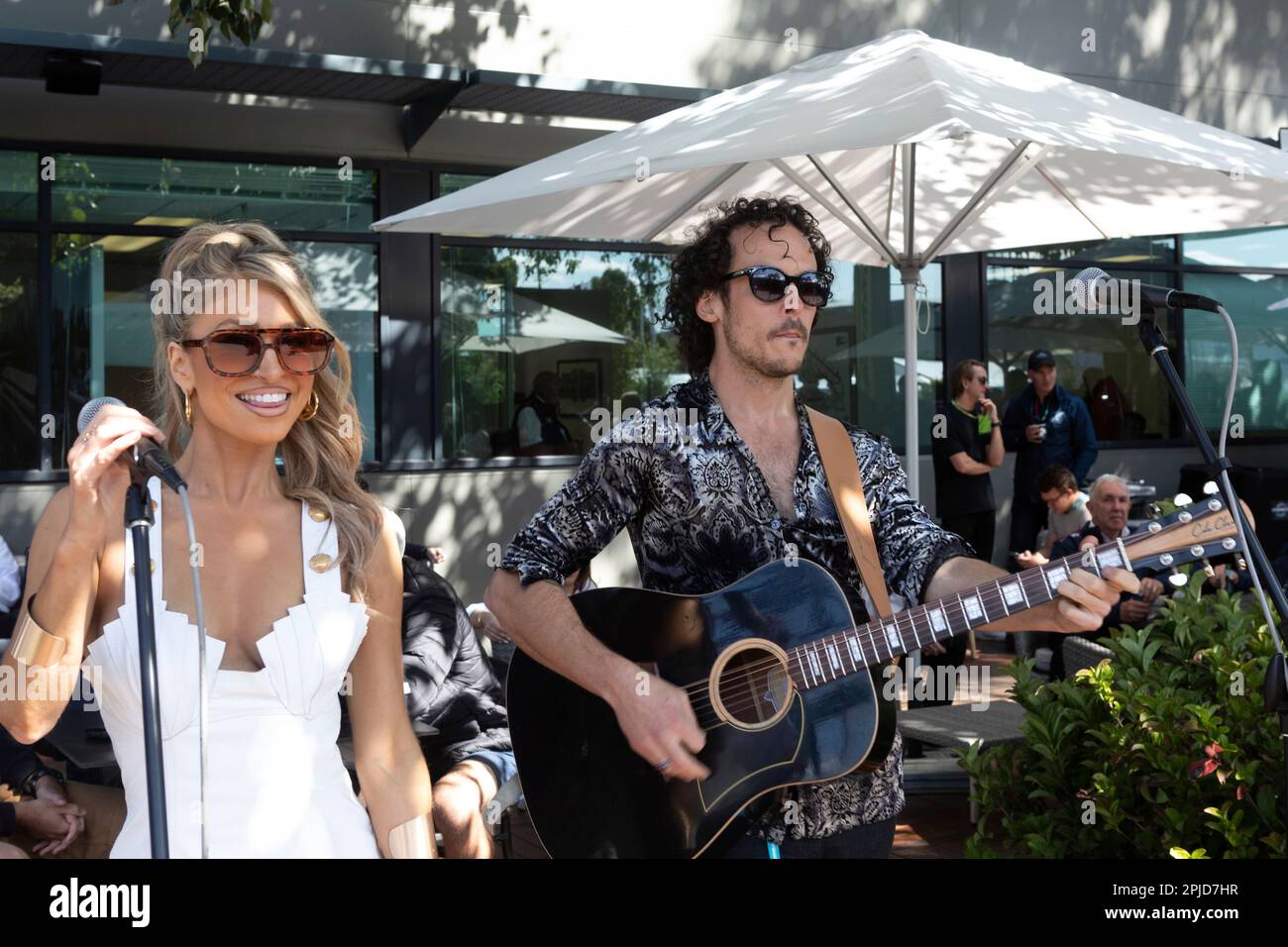 MELBOURNE, AUSTRALIA - APRIL 02: Band performing at on April 02, 2023 ...