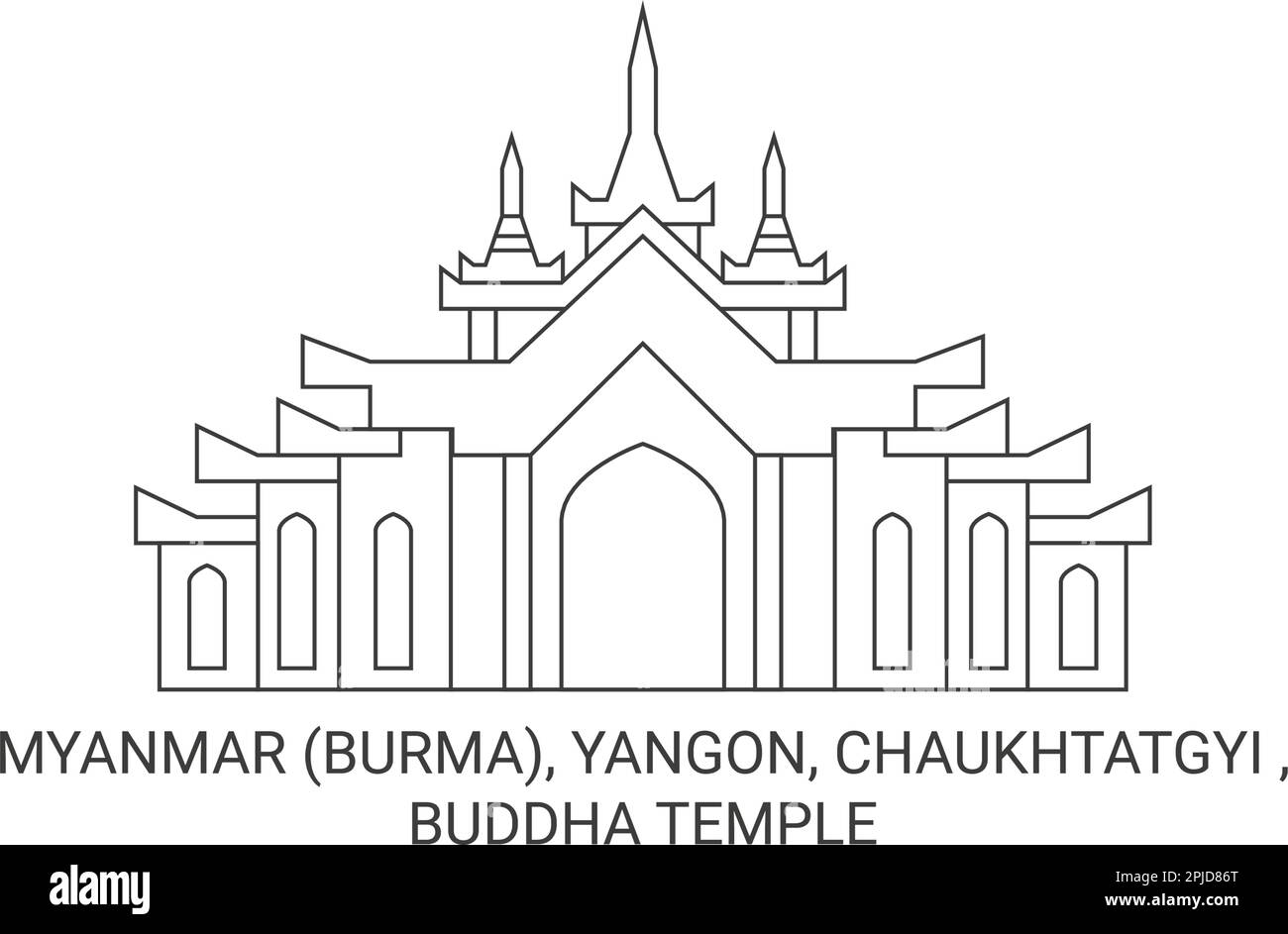 Myanmar Burma, Yangon, Chaukhtatgyi , Buddha Temple travel landmark ...