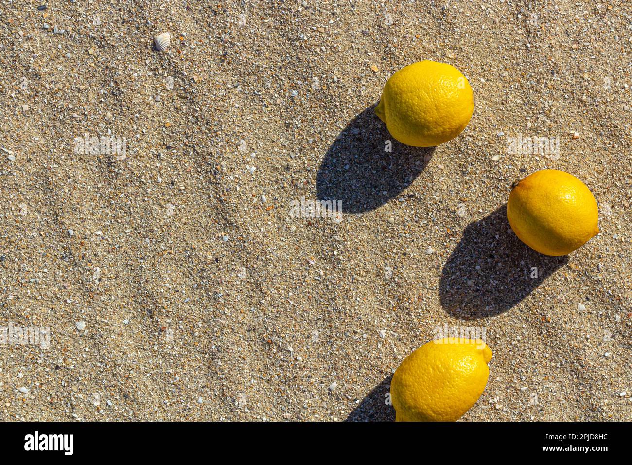 Tropical fruits on sand hi-res stock photography and images - Alamy