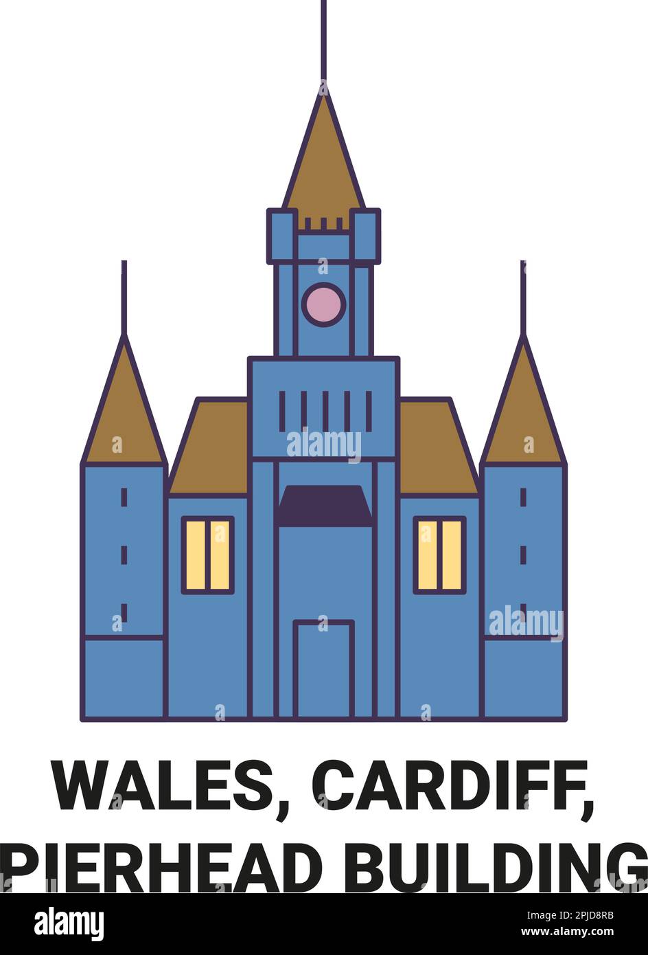 Pierhead building cardiff Stock Vector Images - Alamy