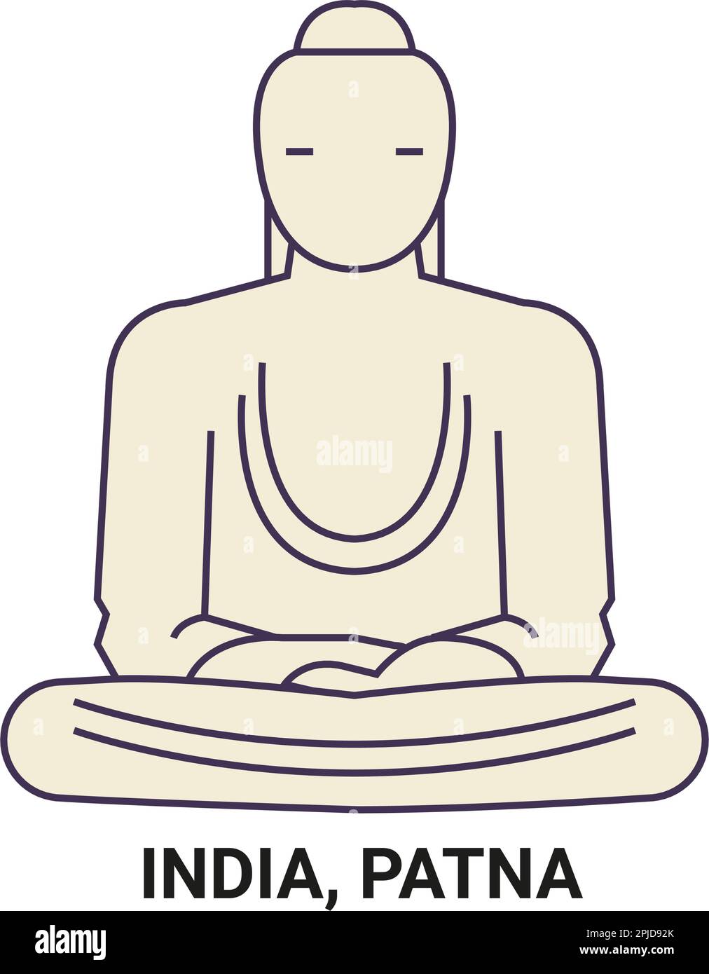 India, Patna travel landmark vector illustration Stock Vector Image ...