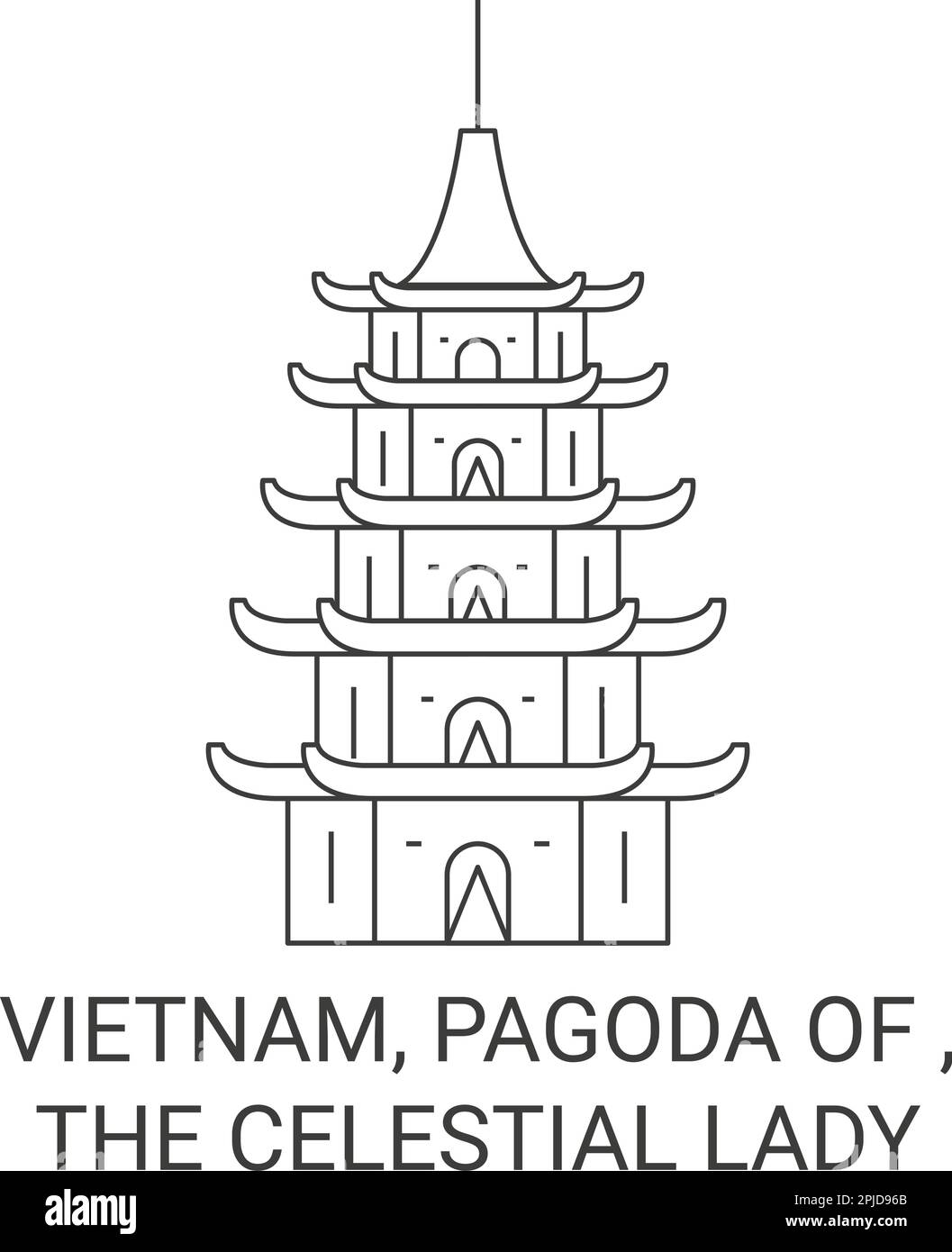 Vietnam thien mu pagoda Cut Out Stock Images & Pictures - Alamy