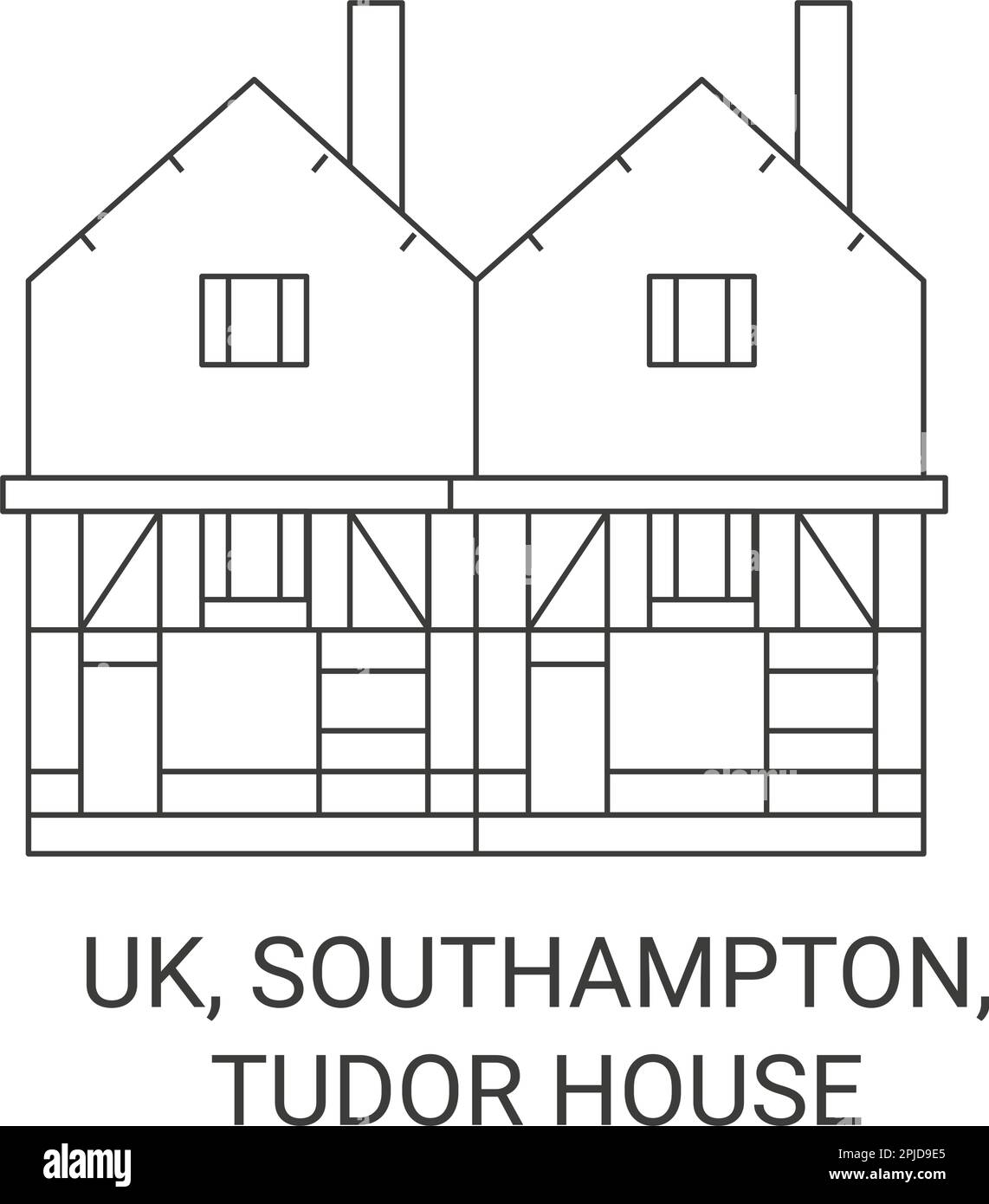 Old tudor house Stock Vector Images - Alamy