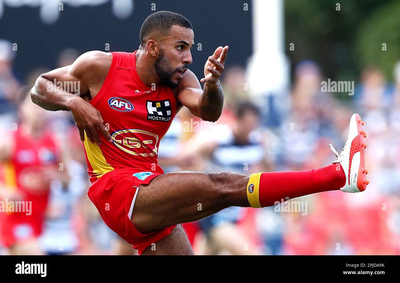 Touk Miller of the Suns in action during the AFL Round 3 match between ...