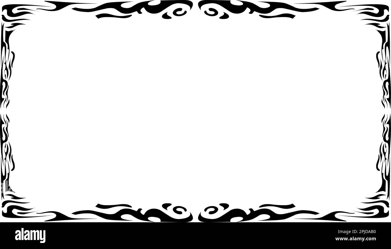 Illustration of a photo frame with a tribal design. Perfect for photo ...