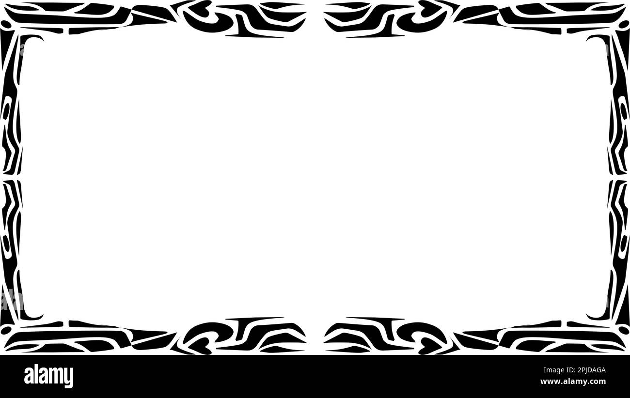 Illustration of a photo frame with a tribal design. Perfect for photo ...