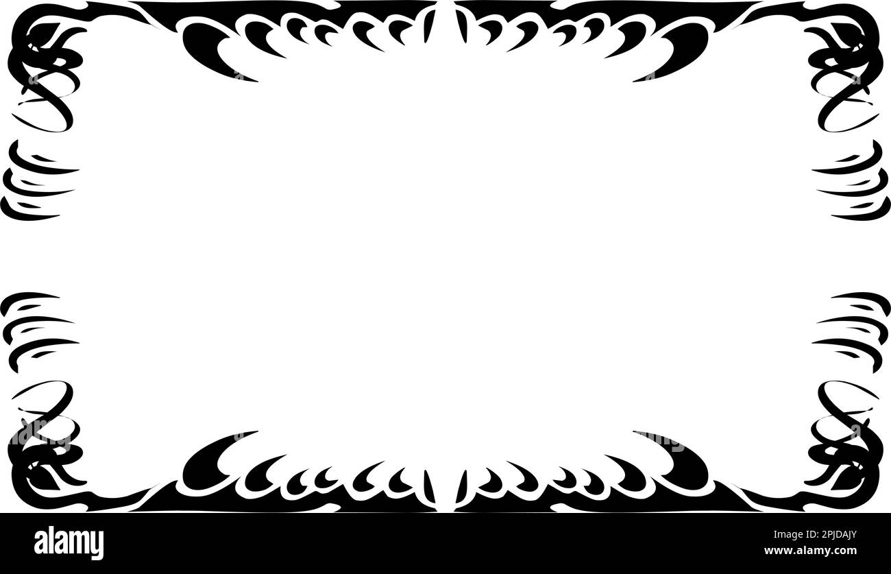 Illustration of a photo frame with a tribal design. Perfect for photo ...