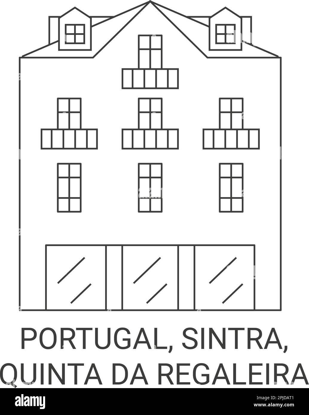 Portugal quinta da regaleira Stock Vector Images - Alamy