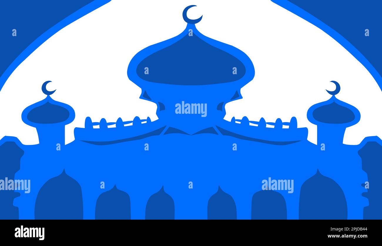 The illustration background with a Ramadan and Eid themed design, has a ...