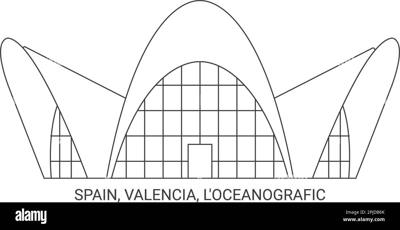 Oceanografic valencia spain Stock Vector Images - Alamy