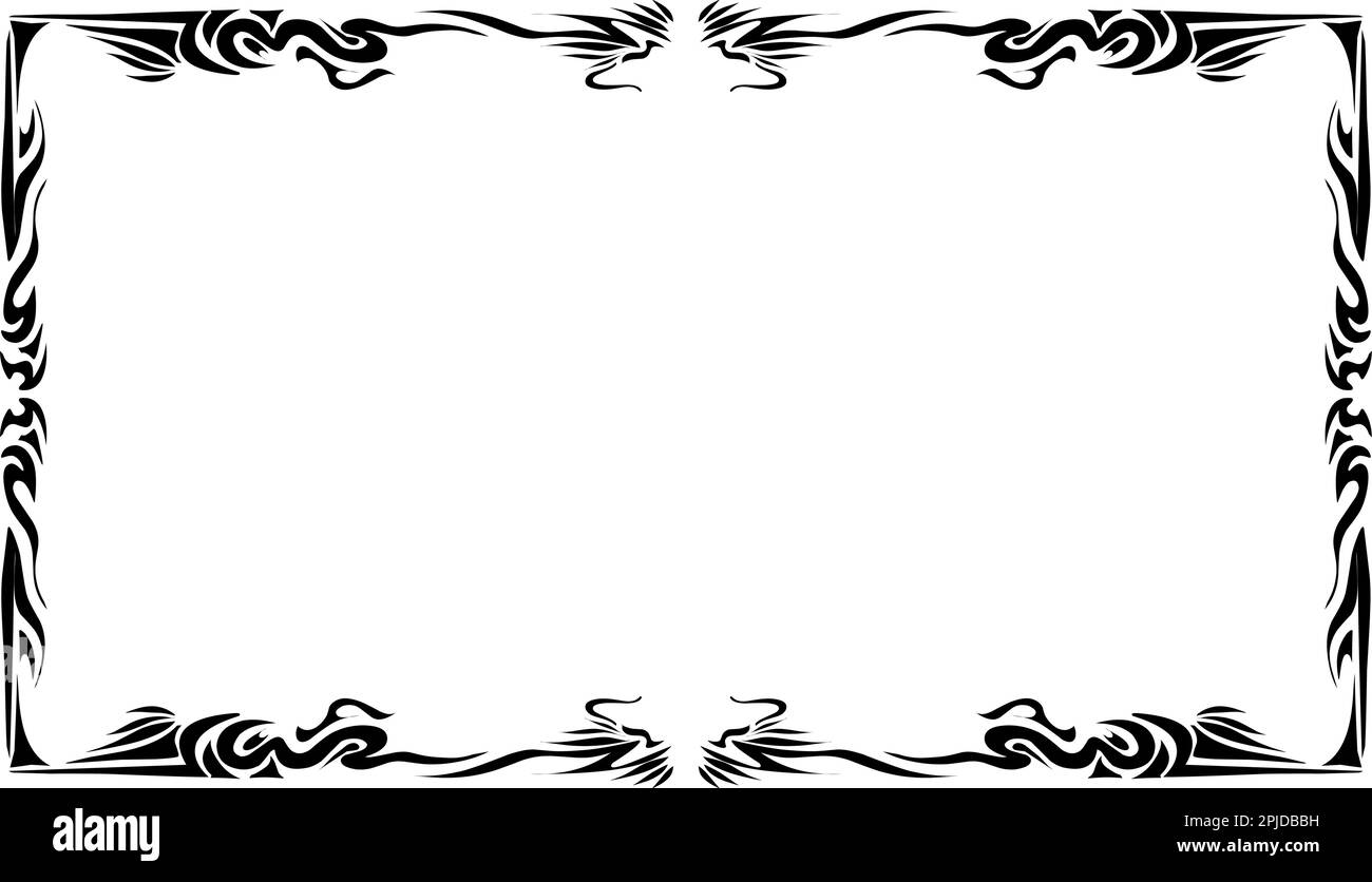 Illustration of a photo frame with a tribal design. Perfect for photo ...