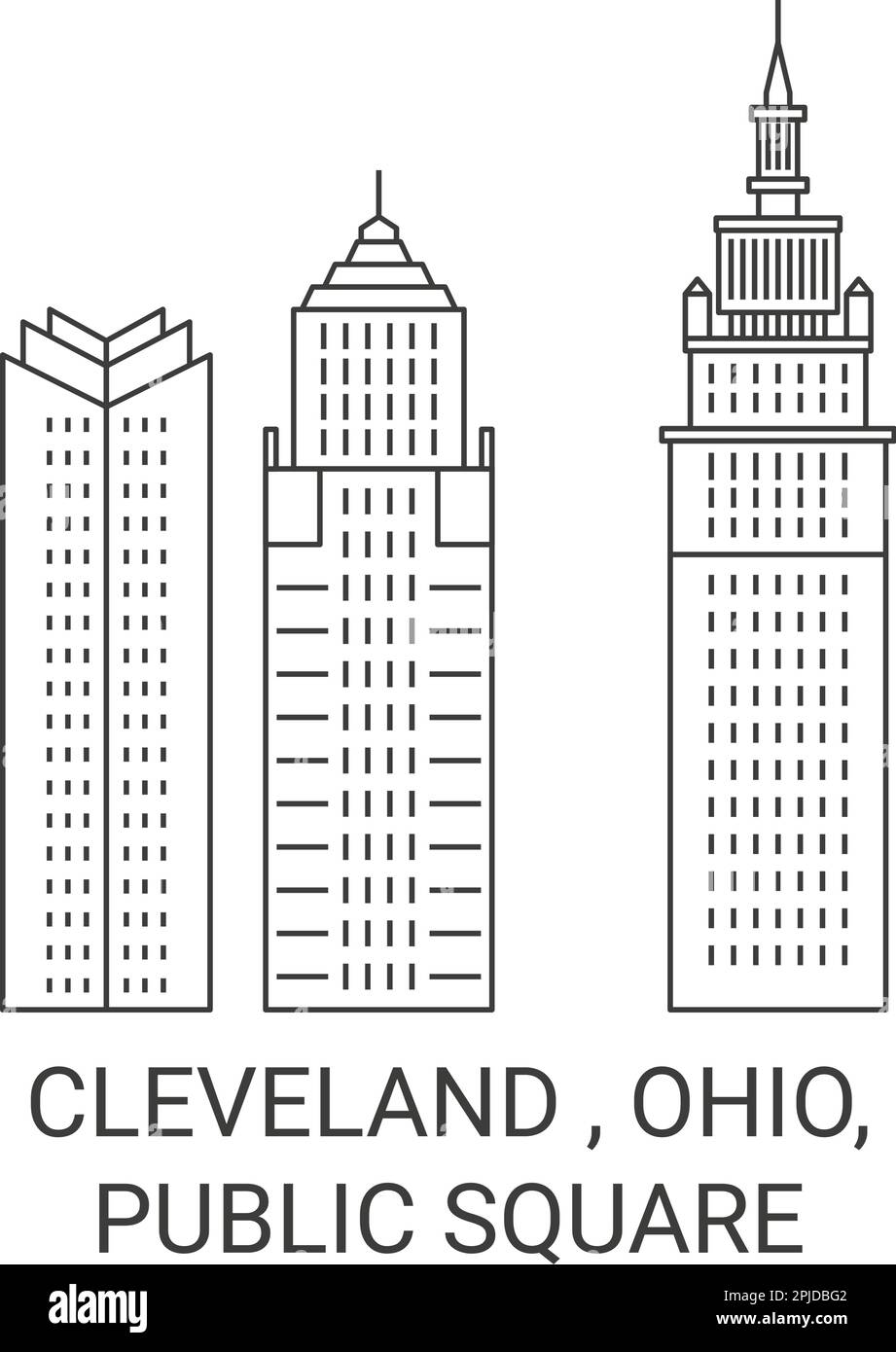 Downtown cleveland historic architecture Stock Vector Images - Alamy