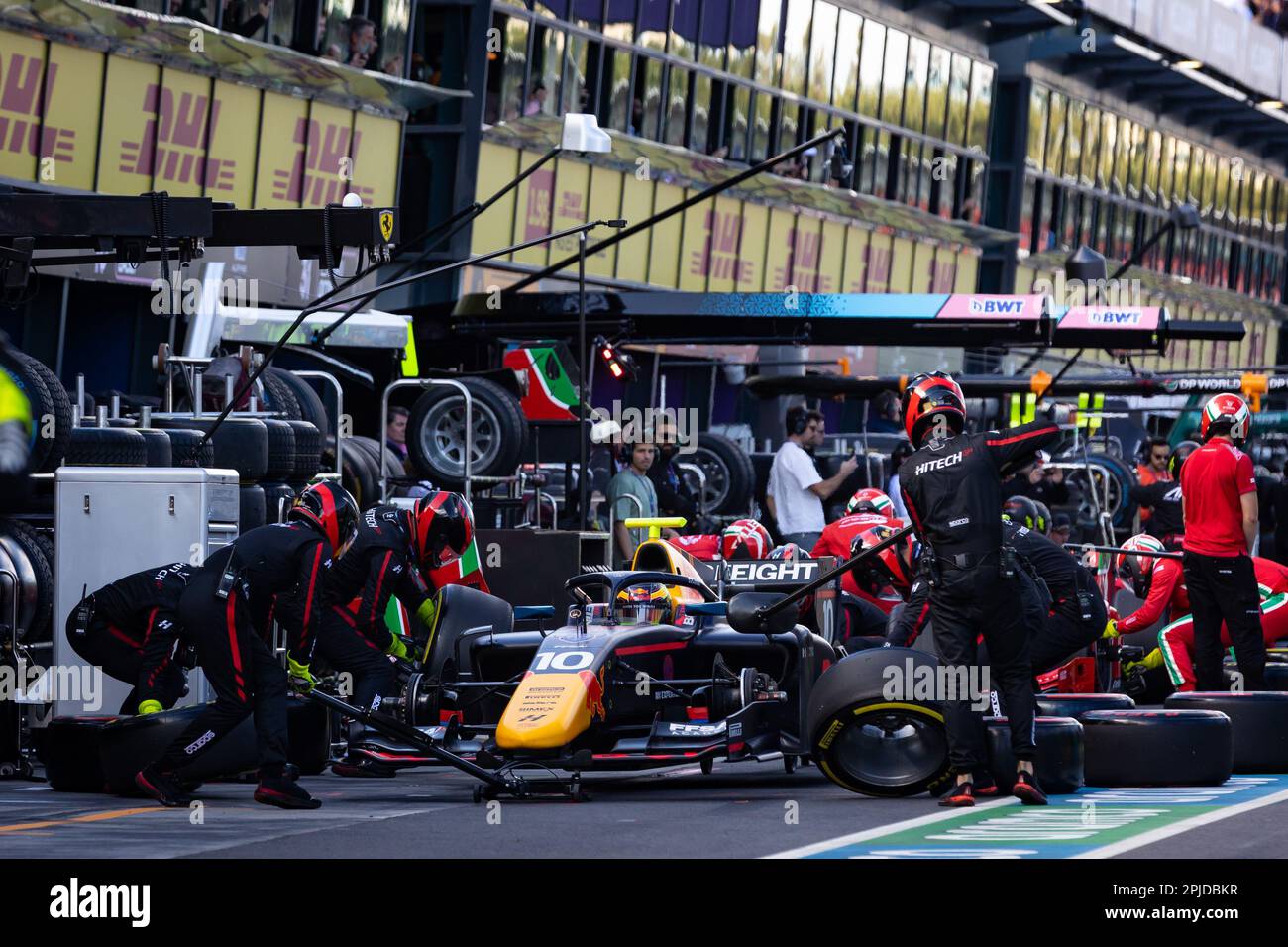 10 HADJAR Isack (fra), Hitech Grand Prix, Dallara F2, action during the ...