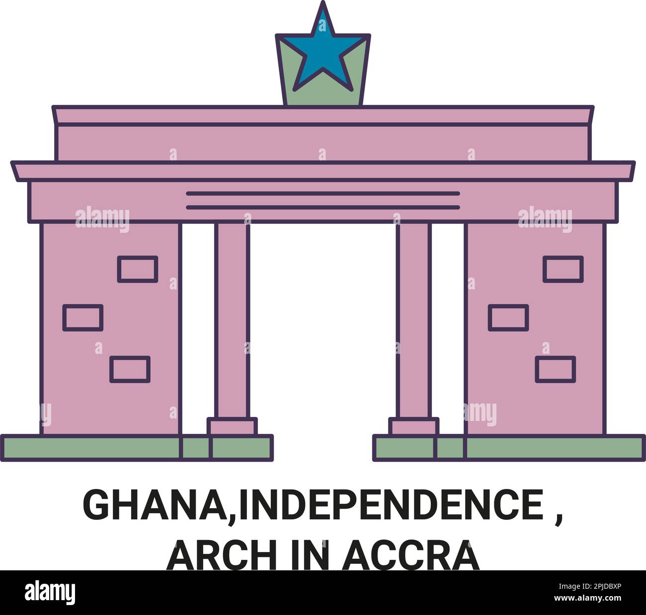 Accra ghana independence square Stock Vector Images - Alamy