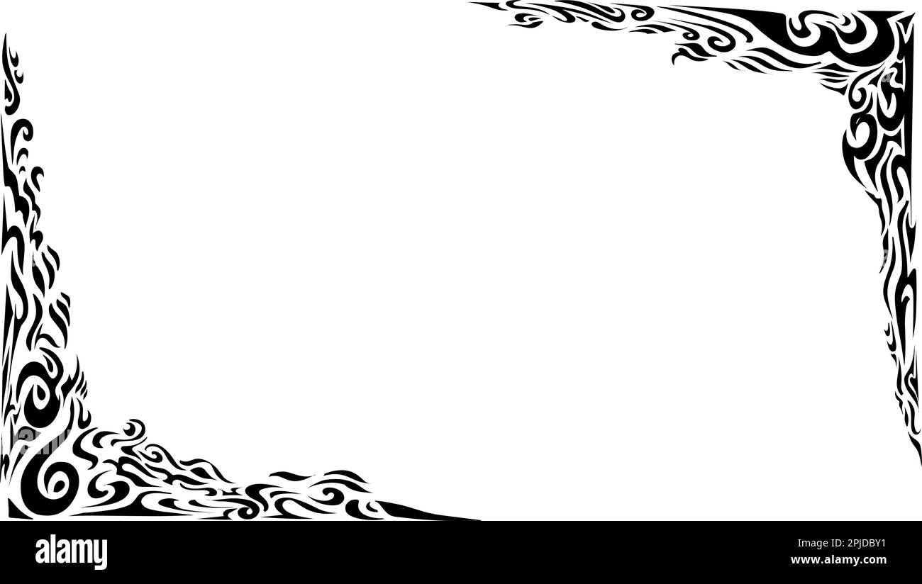 Illustration of a photo frame with a tribal design. Perfect for photo ...