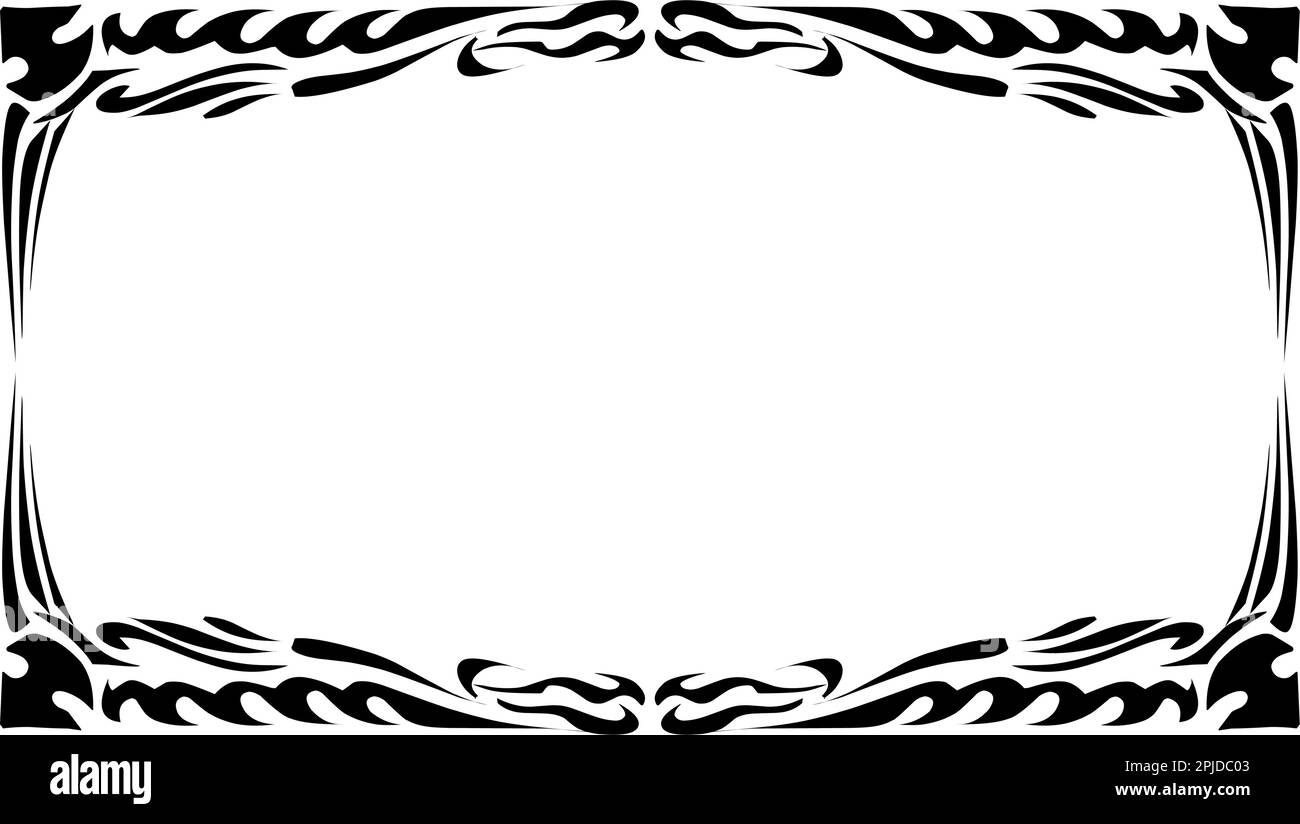 Illustration of a photo frame with a tribal design. Perfect for photo ...