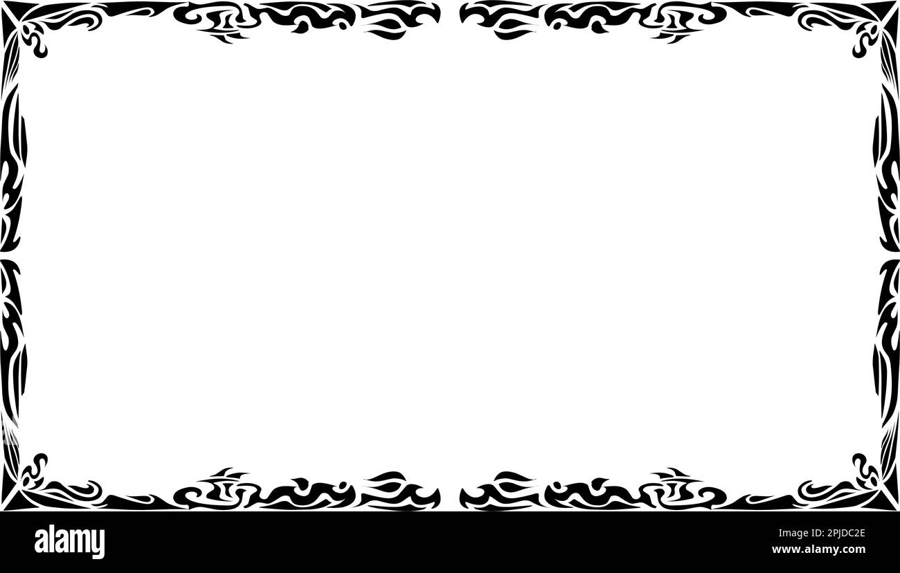 Illustration of a photo frame with a tribal design. Perfect for photo ...