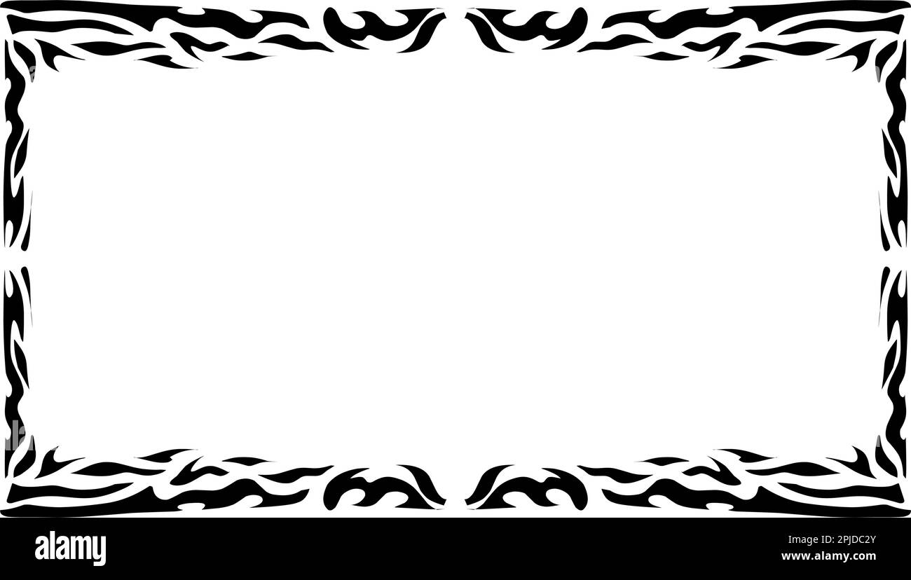 Illustration of a photo frame with a tribal design. Perfect for photo ...