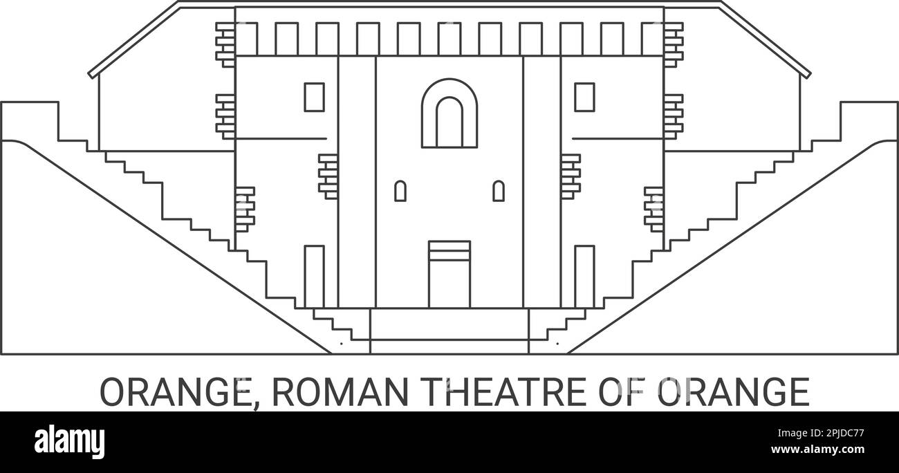Roman amphitheatre orange Cut Out Stock Images & Pictures - Alamy