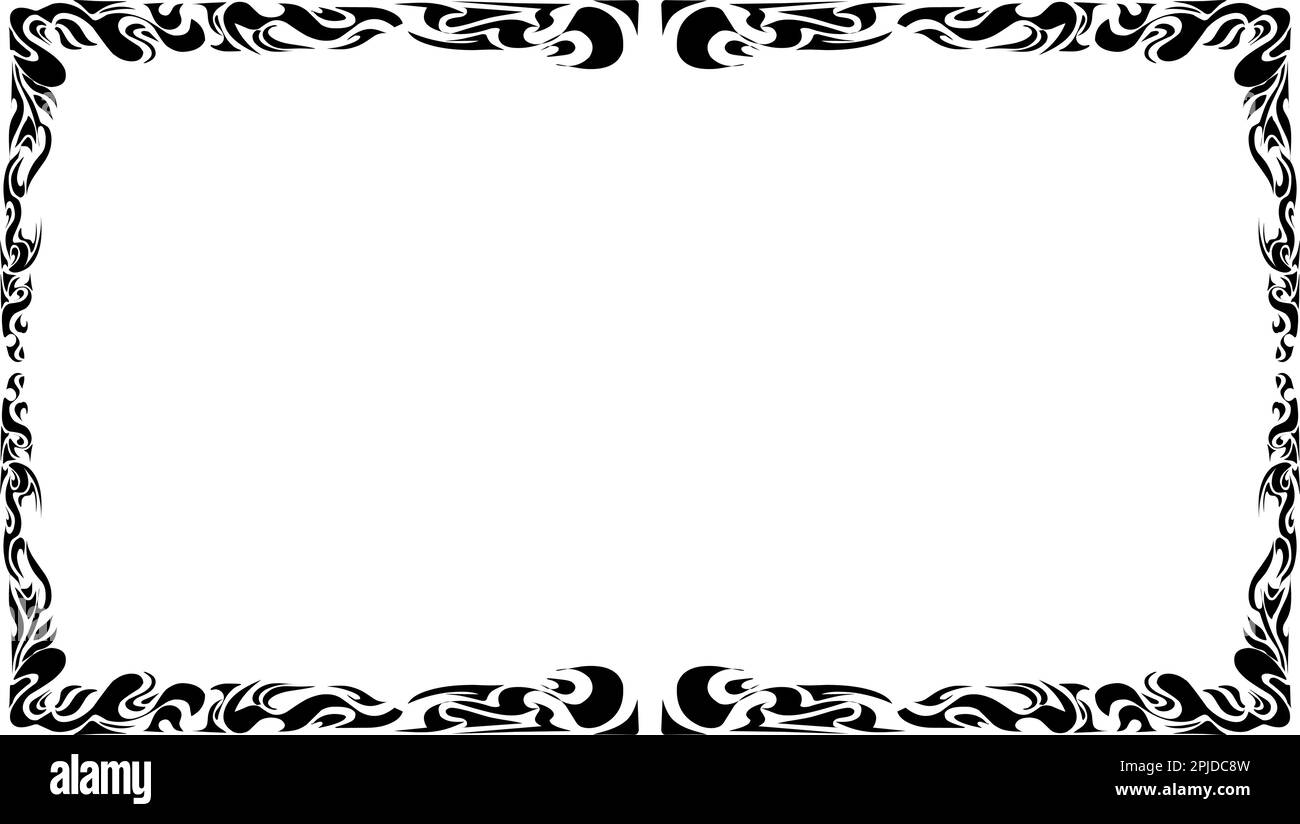 Illustration of a photo frame with a tribal design. Perfect for photo ...