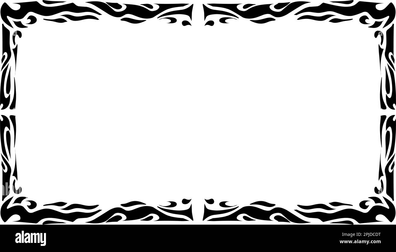 Illustration of a photo frame with a tribal design. Perfect for photo ...