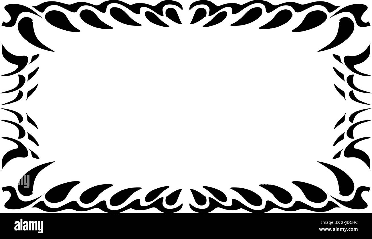 Illustration of a photo frame with a tribal design. Perfect for photo ...