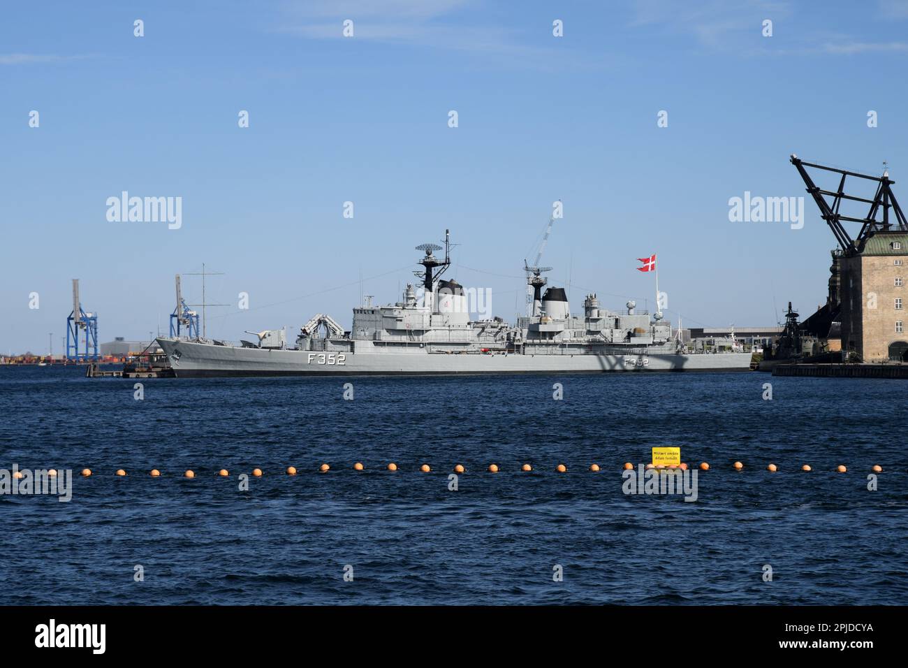Copenhagen /Denmark/01 April 2023/ Former danish navy ship HDM F 352 ...