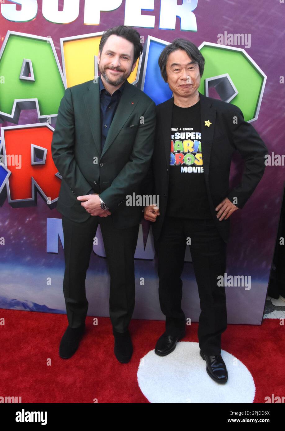 Los Angeles, California, USA 1st April 2023 Actor Charlie Day and ...