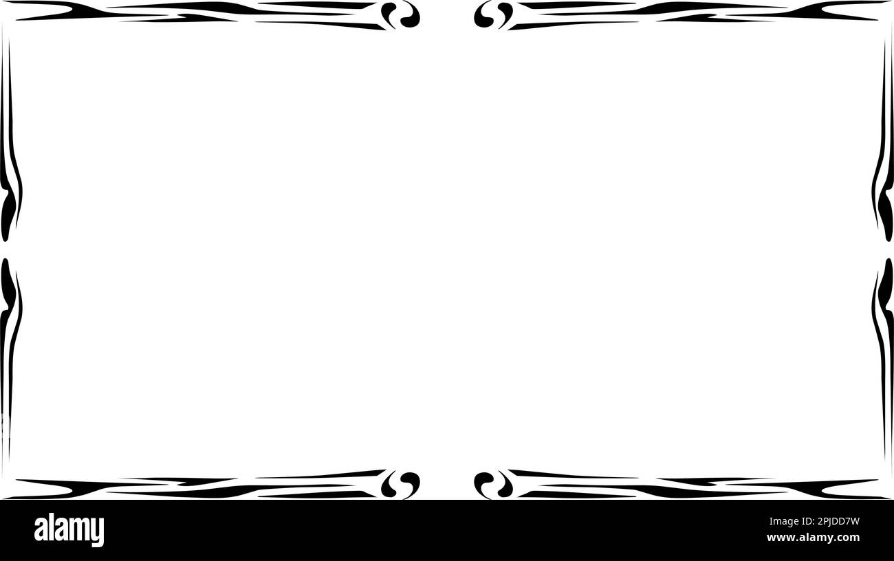 Illustration of a photo frame with a tribal design. Perfect for photo ...