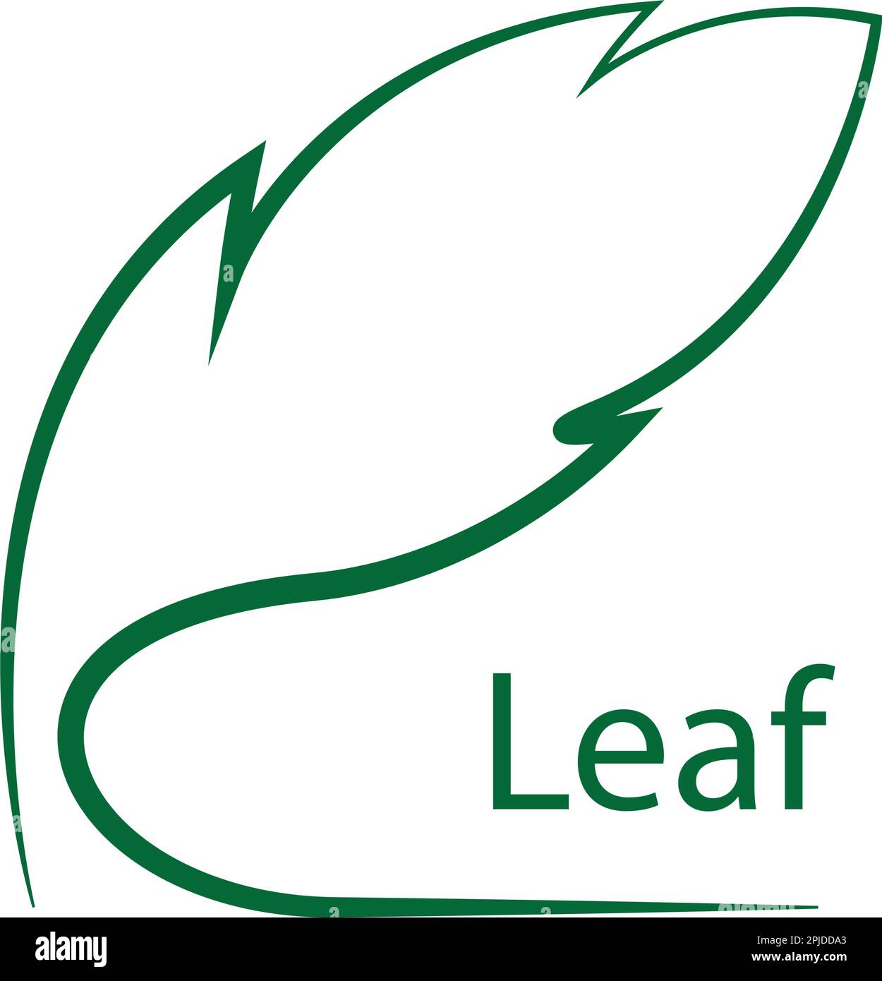 leaf logo icon vektor illustration design Stock Vector Image & Art - Alamy