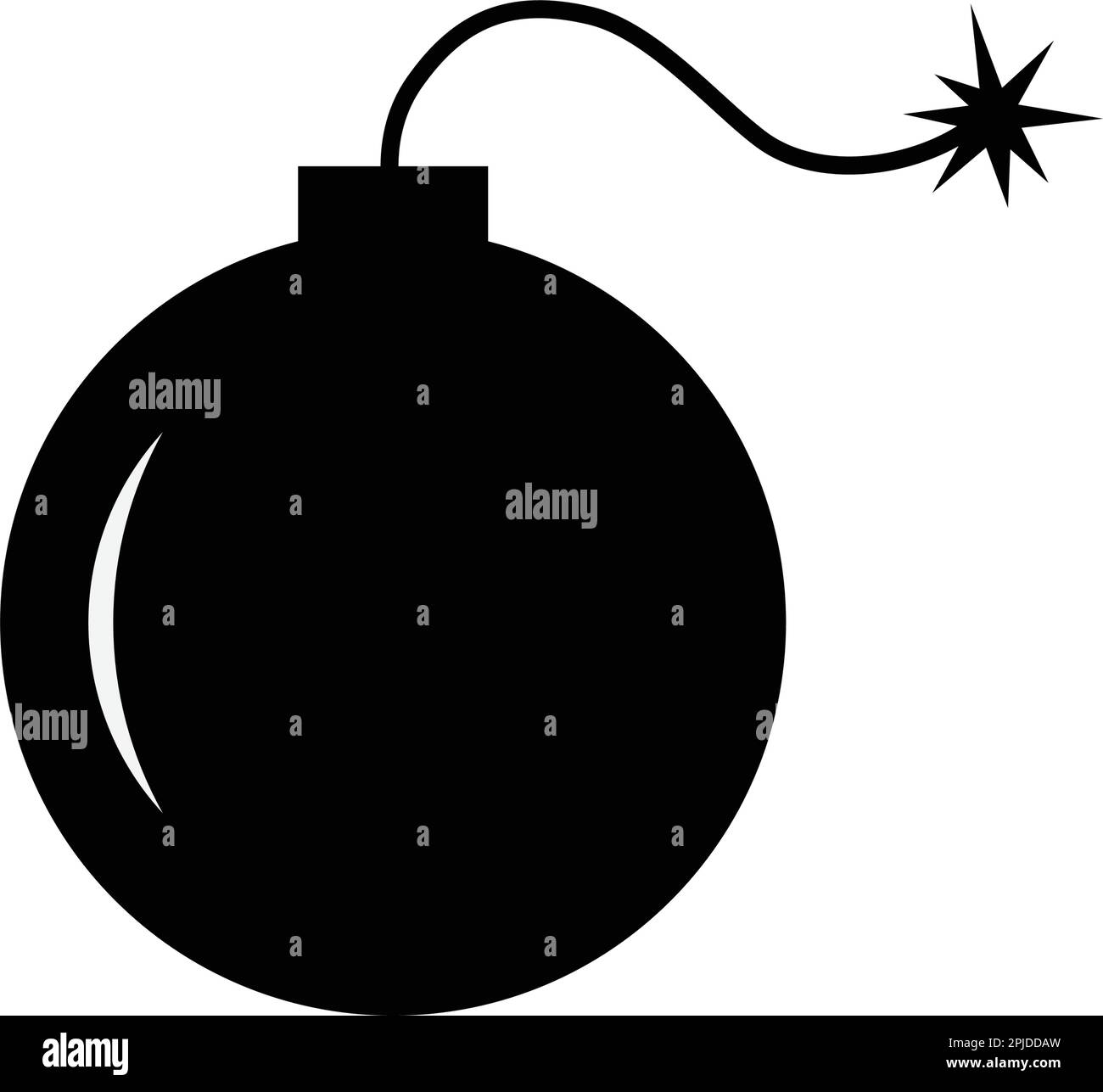 simple bomb icon vector design template Stock Vector Image & Art - Alamy
