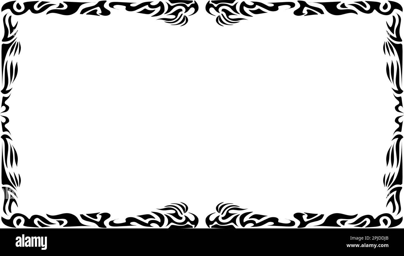 Illustration of a photo frame with a tribal design. Perfect for photo ...