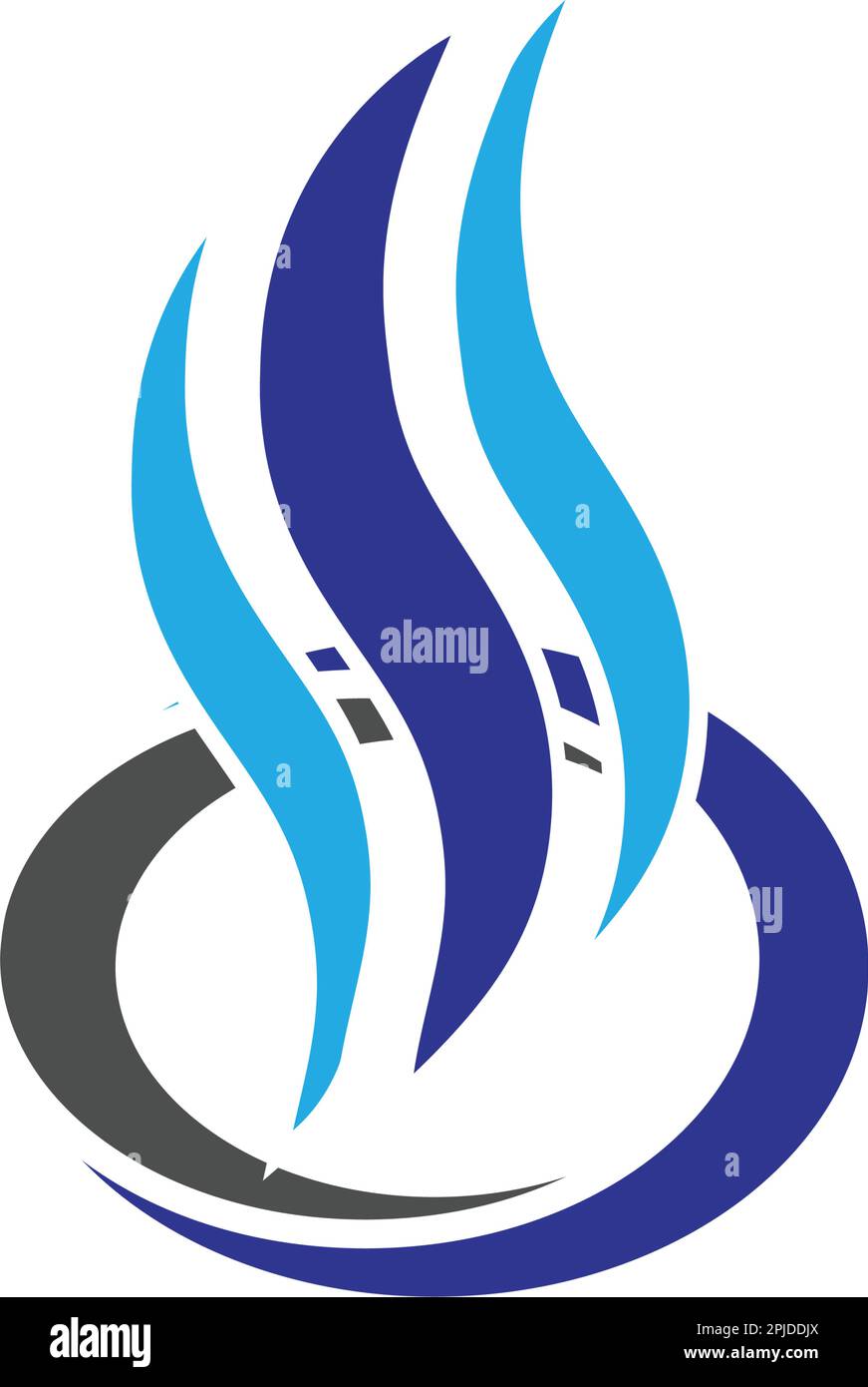 blue fire flame logo illustration design Stock Vector Image & Art - Alamy