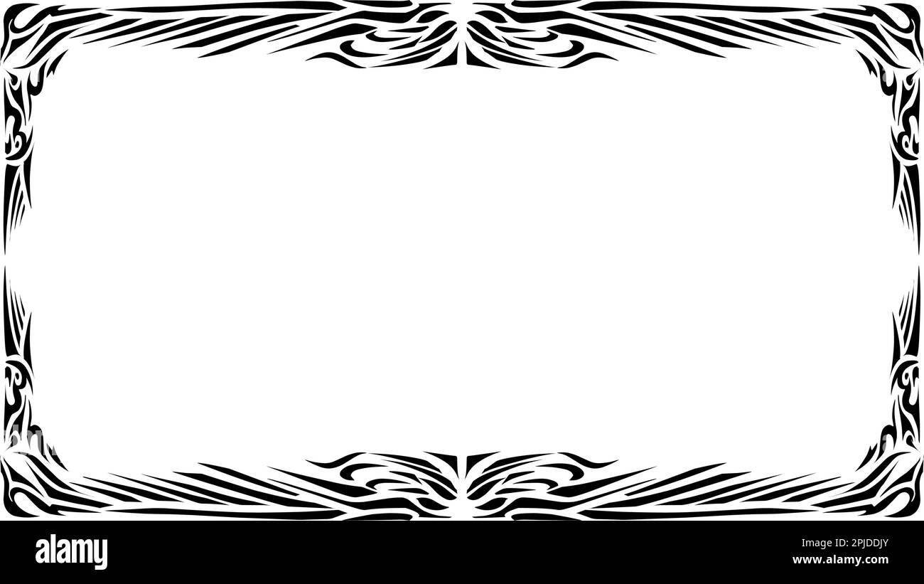 Illustration of a photo frame with a tribal design. Perfect for photo ...