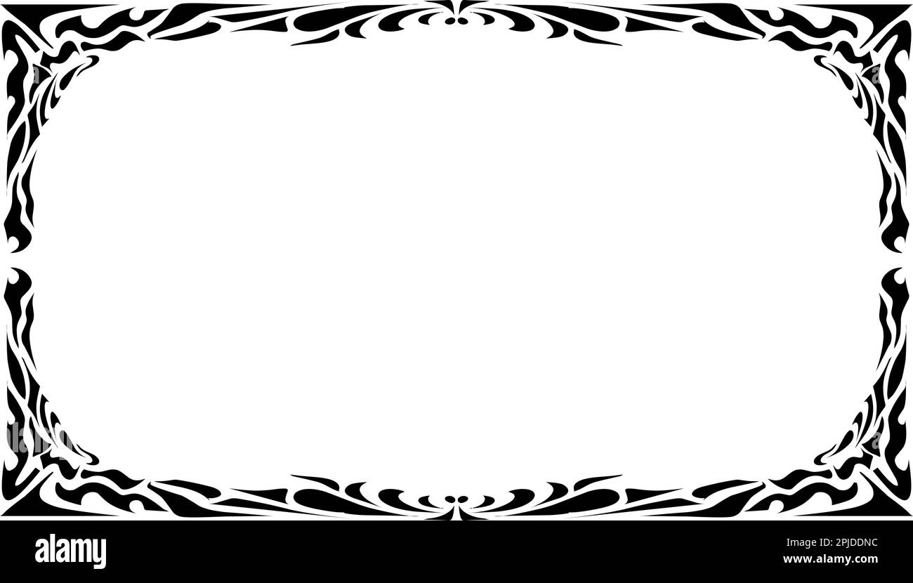 Illustration of a photo frame with a tribal design. Perfect for photo ...