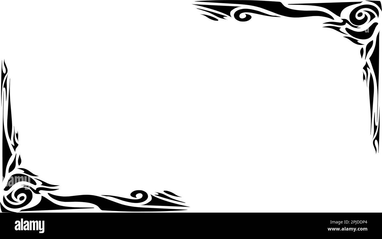 Illustration of a photo frame with a tribal design. Perfect for photo ...