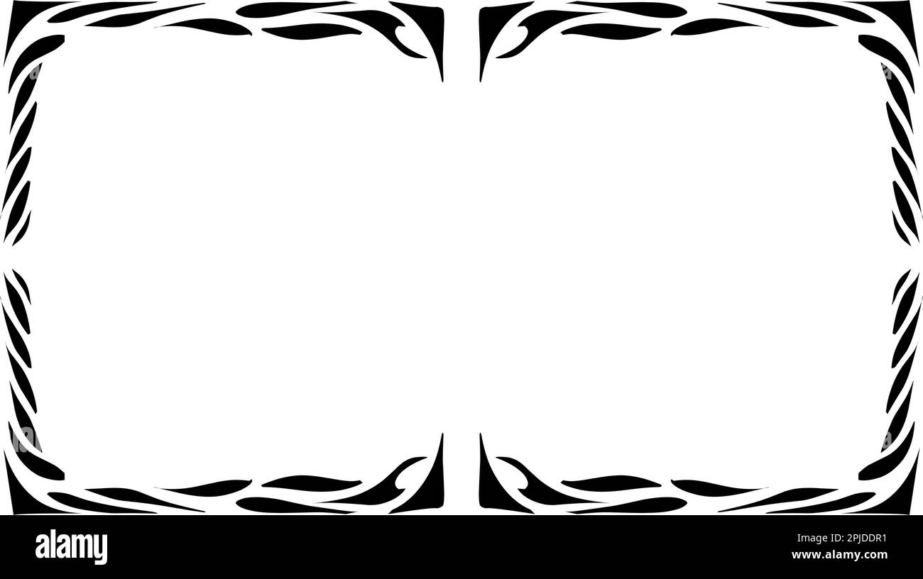 Illustration of a photo frame with a tribal design. Perfect for photo ...