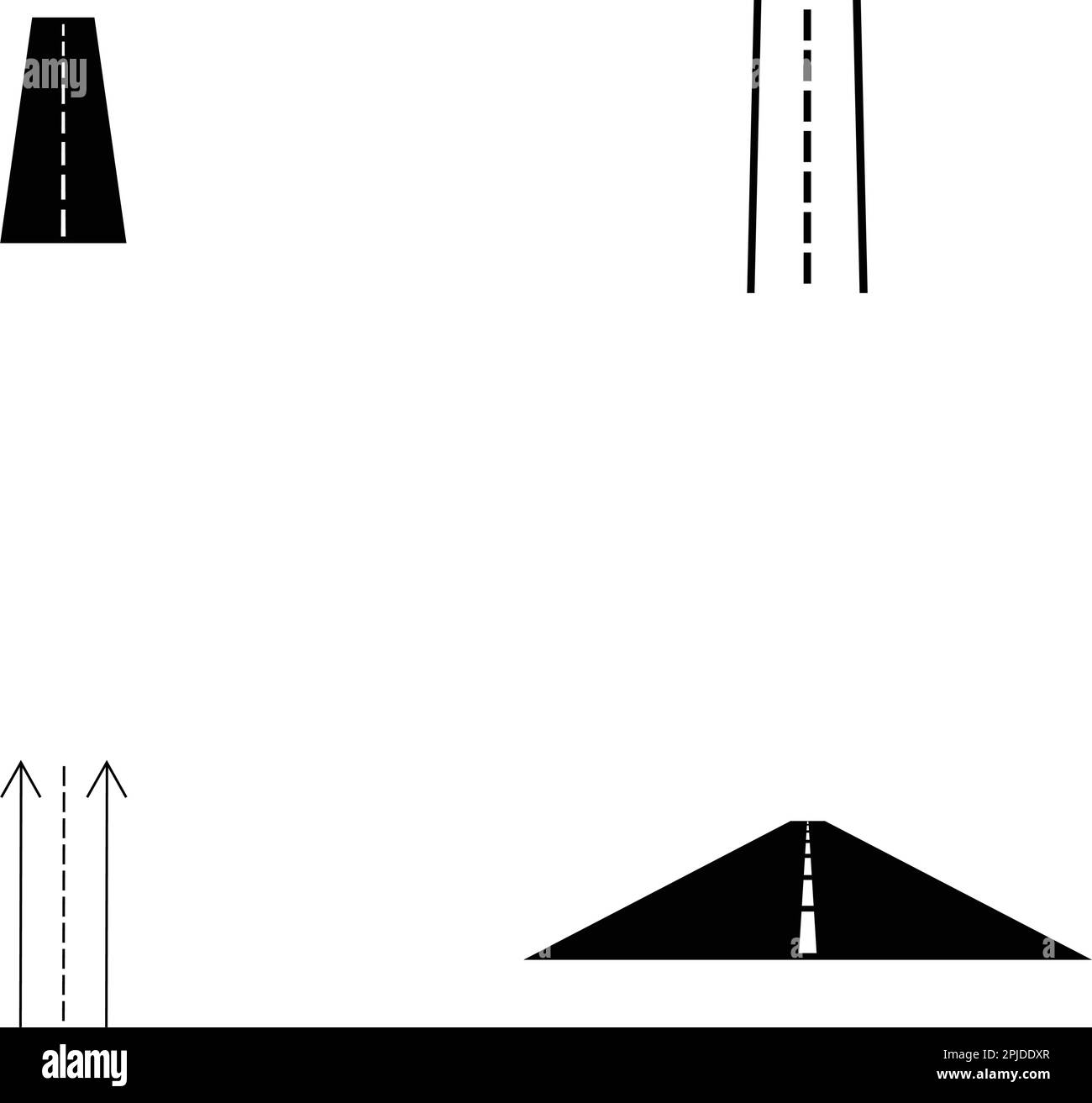 road icon with dotted line illustration design Stock Vector Image & Art ...