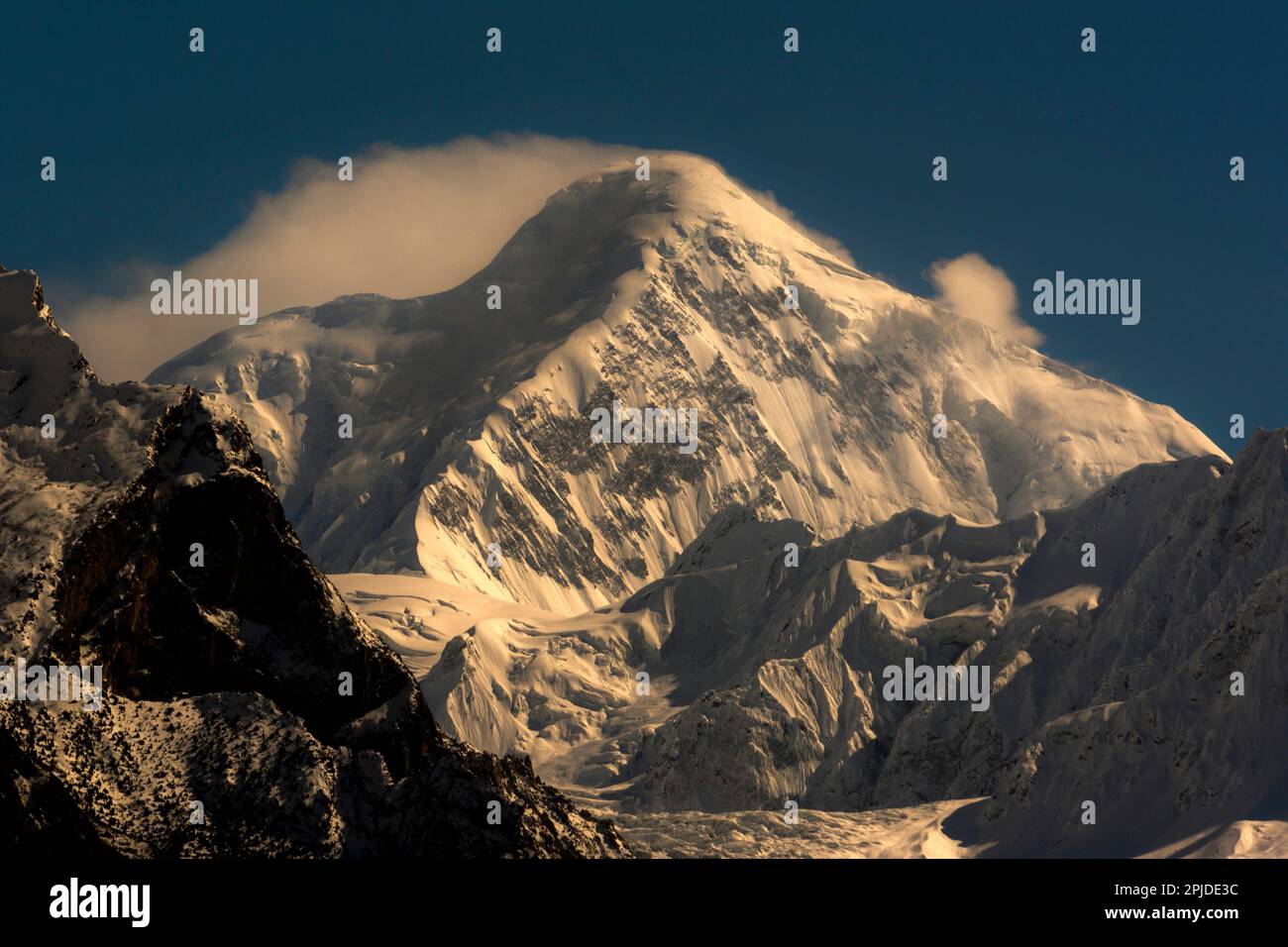 beautiful snow mountains in hunza valley in gilgit baltistan , diran ...