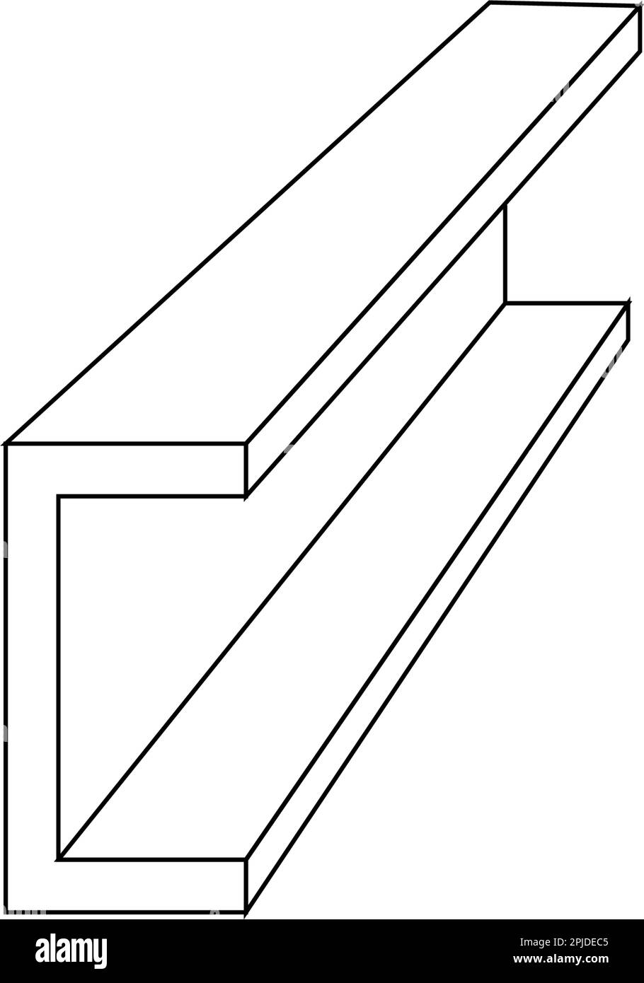 Steel product vector icon. I profile shape and long. That alloy of iron ...