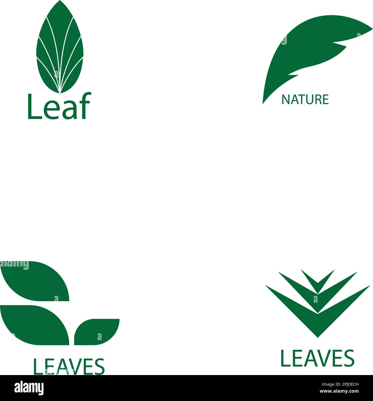 leaf logo icon vektor illustration design Stock Vector Image & Art - Alamy