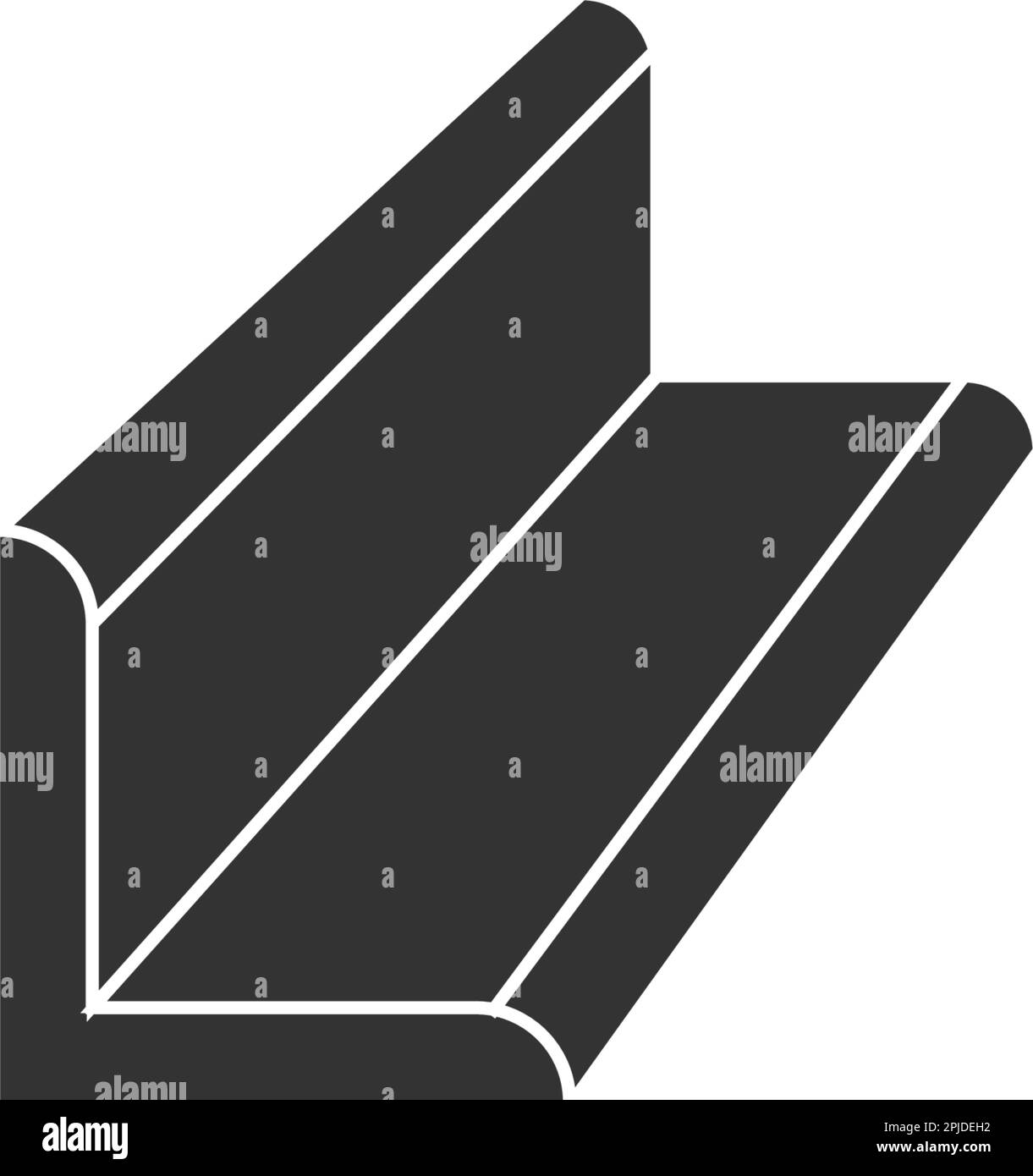 Steel product vector icon. I profile shape and long. That alloy of iron ...