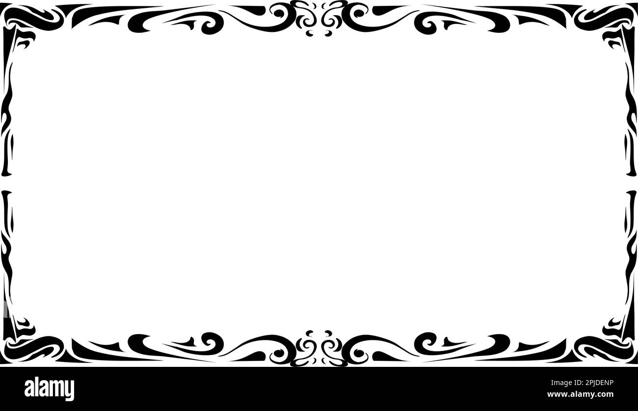 Illustration of a photo frame with a tribal design. Perfect for photo ...