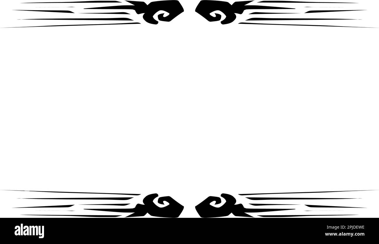 Illustration of a photo frame with a tribal design. Perfect for photo ...