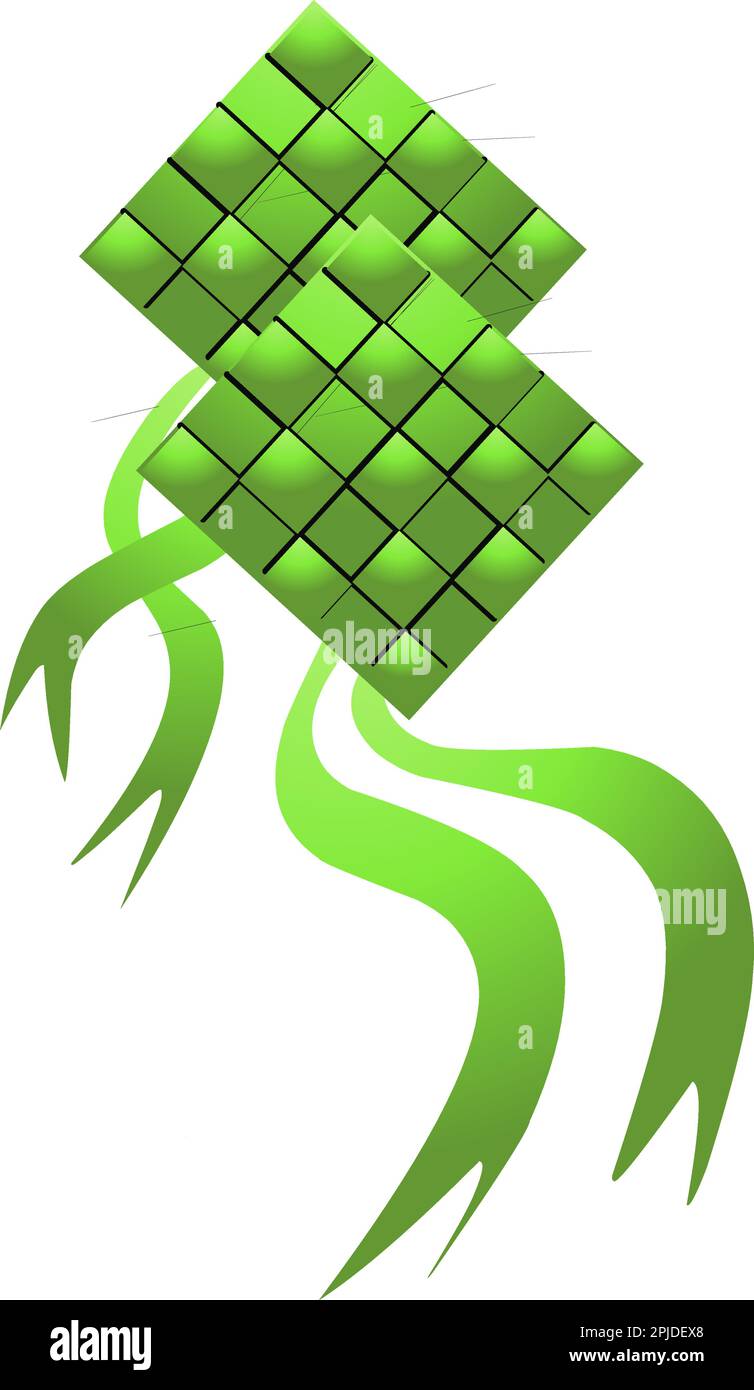 Ramadan theme illustration, ketupat. This design is perfect for icon ...